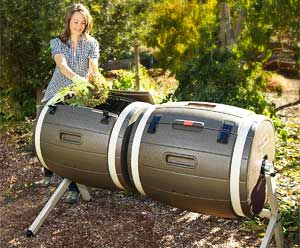 How to Compost at Home with a Tumbling Composter...