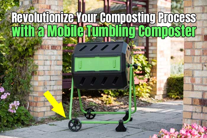 Turn Food Waste into Gold with a Tumbling Composter on Wheels